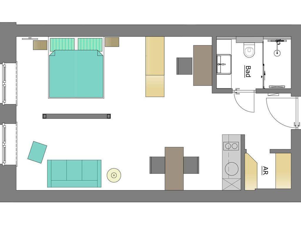 49 M² Ferienwohnung ∙ 1 Schlafzimmer ∙ 2 Gäste - Emden