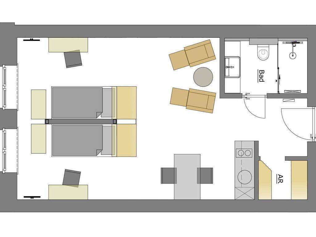 25 M² Apartamento ∙ 1 Habitación ∙ 1 Huésped - Emden