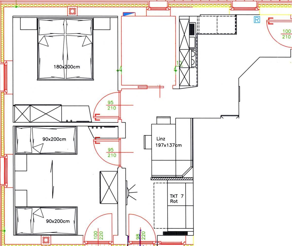 43 M² Ferienwohnung ∙ 2 Schlafzimmer ∙ 4 Gäste - Meransen