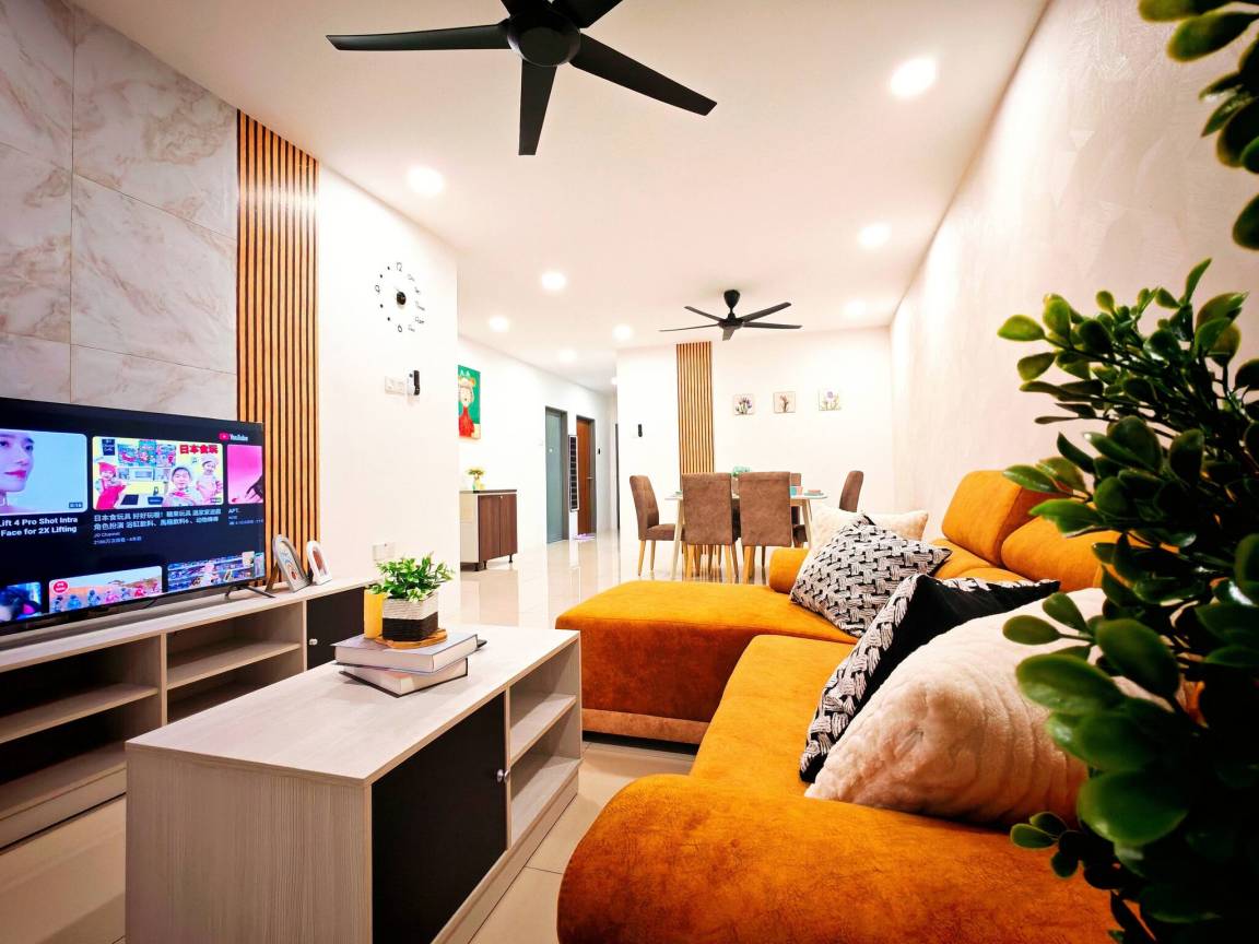 93 M² Apartment ∙ 3 Bedrooms ∙ 8 Guests - Ipoh