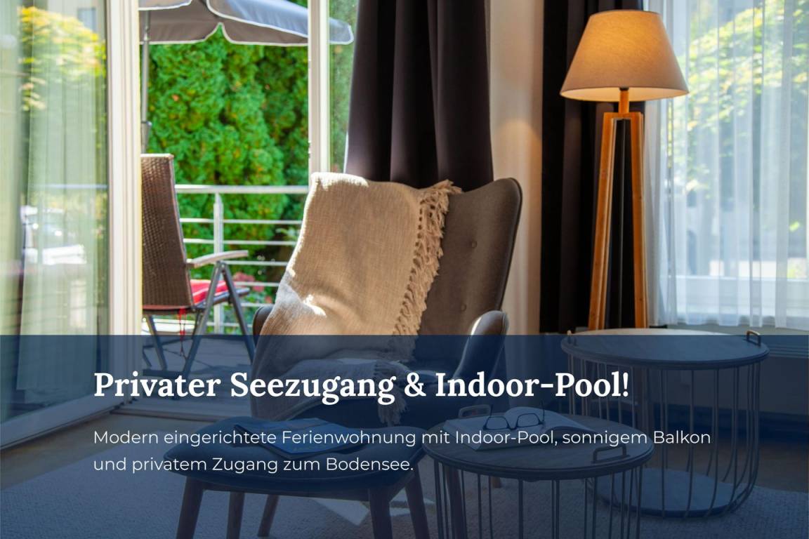 59 M² Ferienwohnung ∙ 2 Schlafzimmer ∙ 4 Gäste - Bodensee