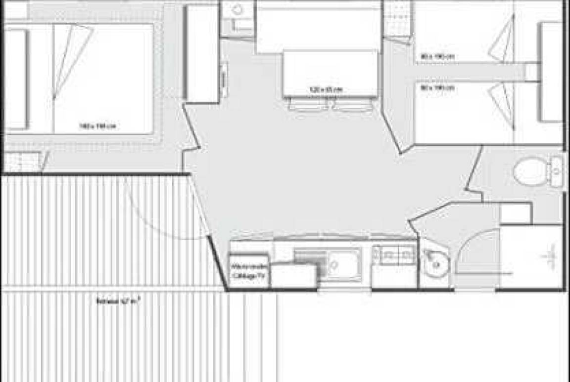 29 M² Camping ∙ 2 Chambres ∙ 4 Personnes - Saint-Lunaire