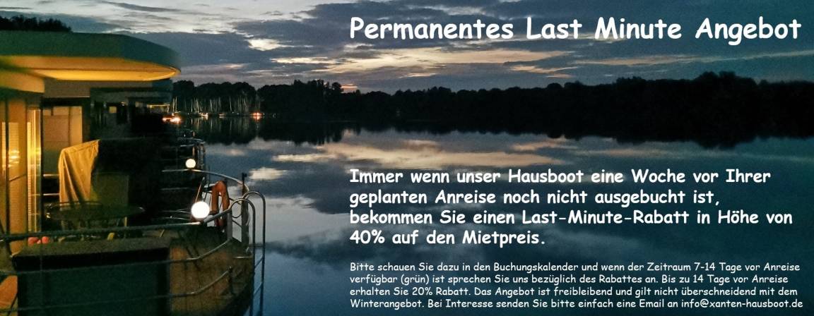 44 M² Hausboot ∙ 2 Schlafzimmer ∙ 4 Gäste - Uedem