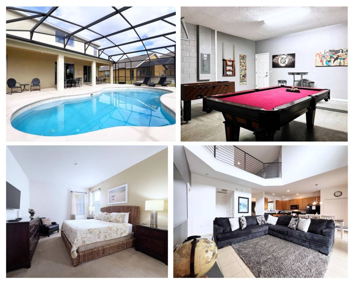 263 M² Ferienhaus ∙ 6 Schlafzimmer ∙ 12 Gäste - Davenport, FL