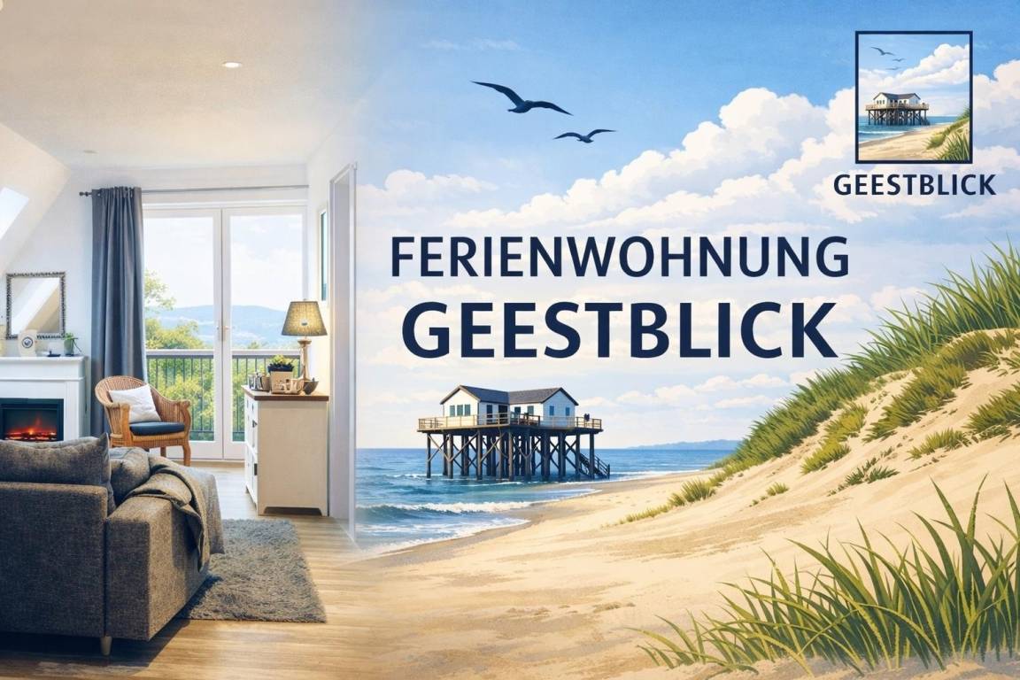 60 M² Ferienwohnung ∙ 2 Schlafzimmer ∙ 4 Gäste - Garding