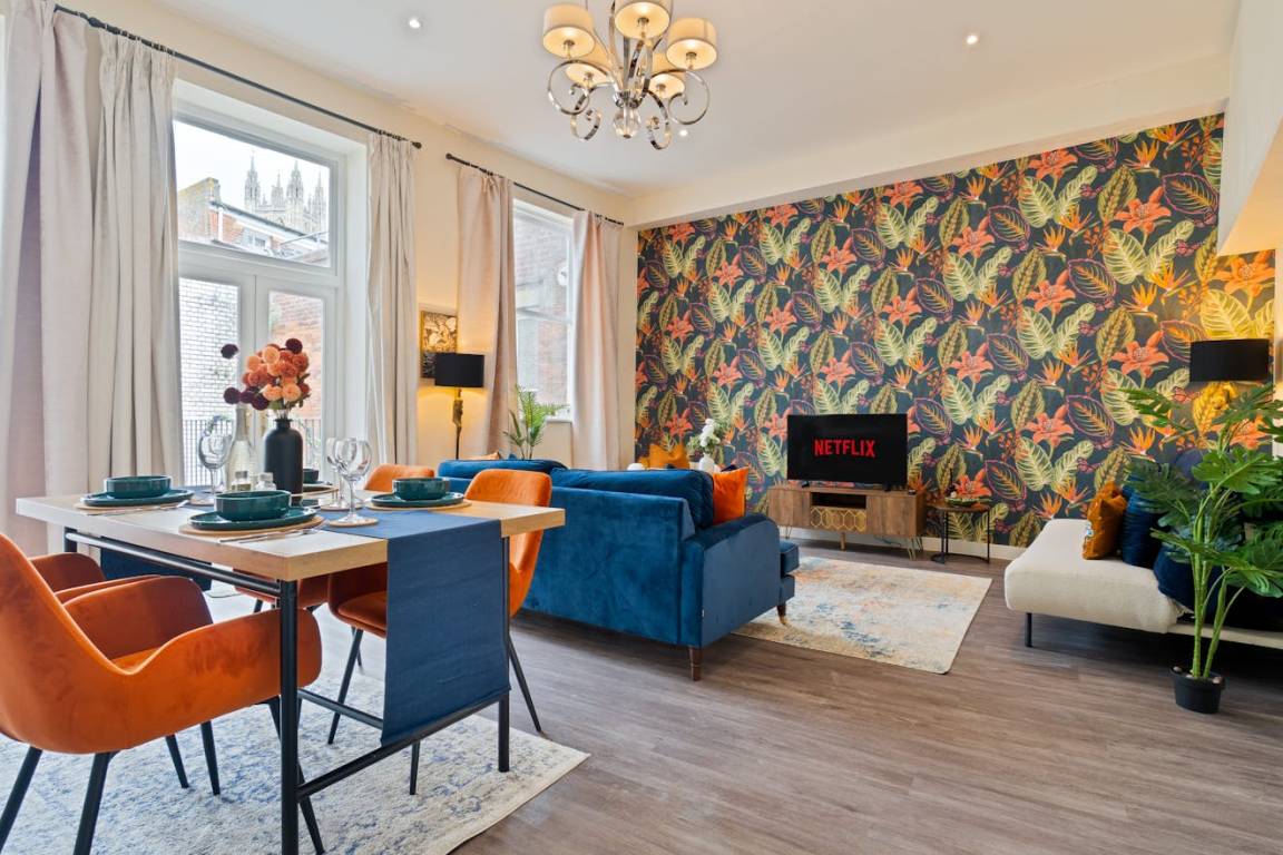 60 M² Apartamento ∙ 2 Quartos ∙ 6 Hóspedes - Canterbury