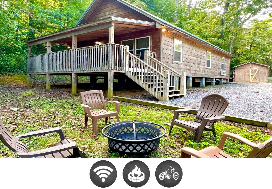 112 M² Cabin ∙ 1 Bedroom ∙ 4 Guests - Townsend, TN