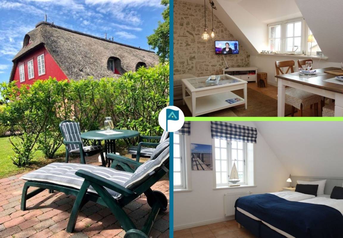 49 M² Ferienwohnung ∙ 1 Schlafzimmer ∙ 2 Gäste - Utersum
