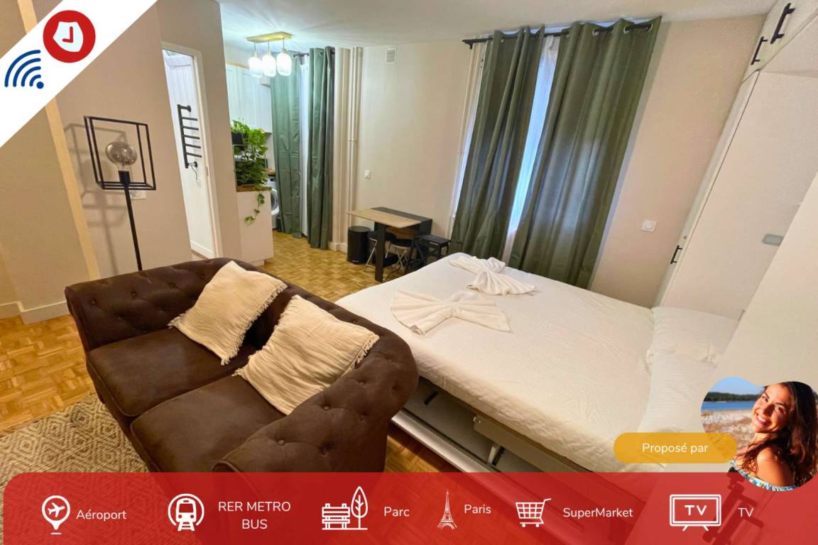 24 M² Apartment ∙ 1 Bedroom ∙ 2 Guests - Boulogne-Billancourt