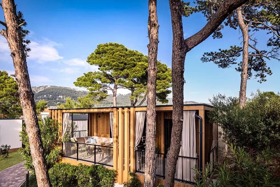 38 M² Mobilheim ∙ 2 Schlafzimmer ∙ 5 Gäste - Rab