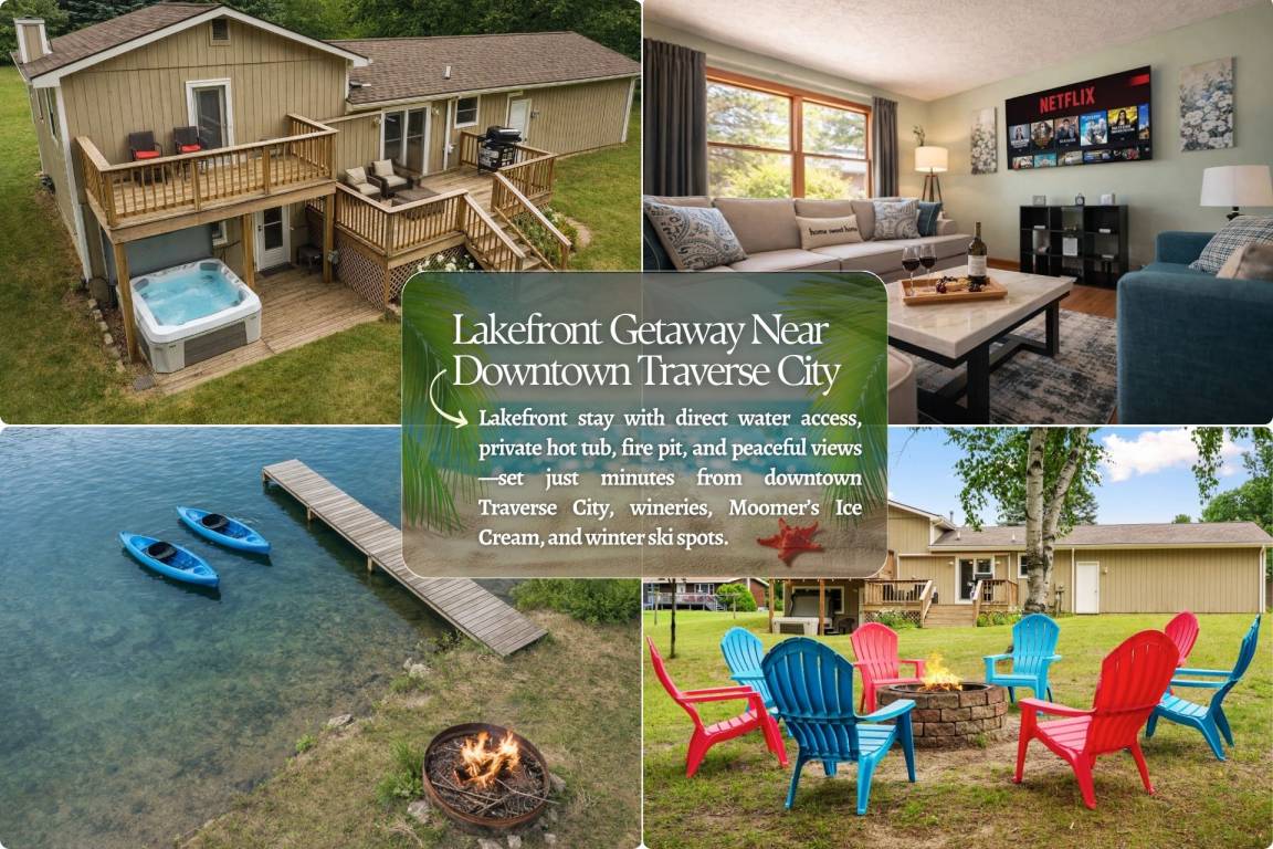 139 M² House ∙ 4 Bedrooms ∙ 8 Guests - Traverse City, MI