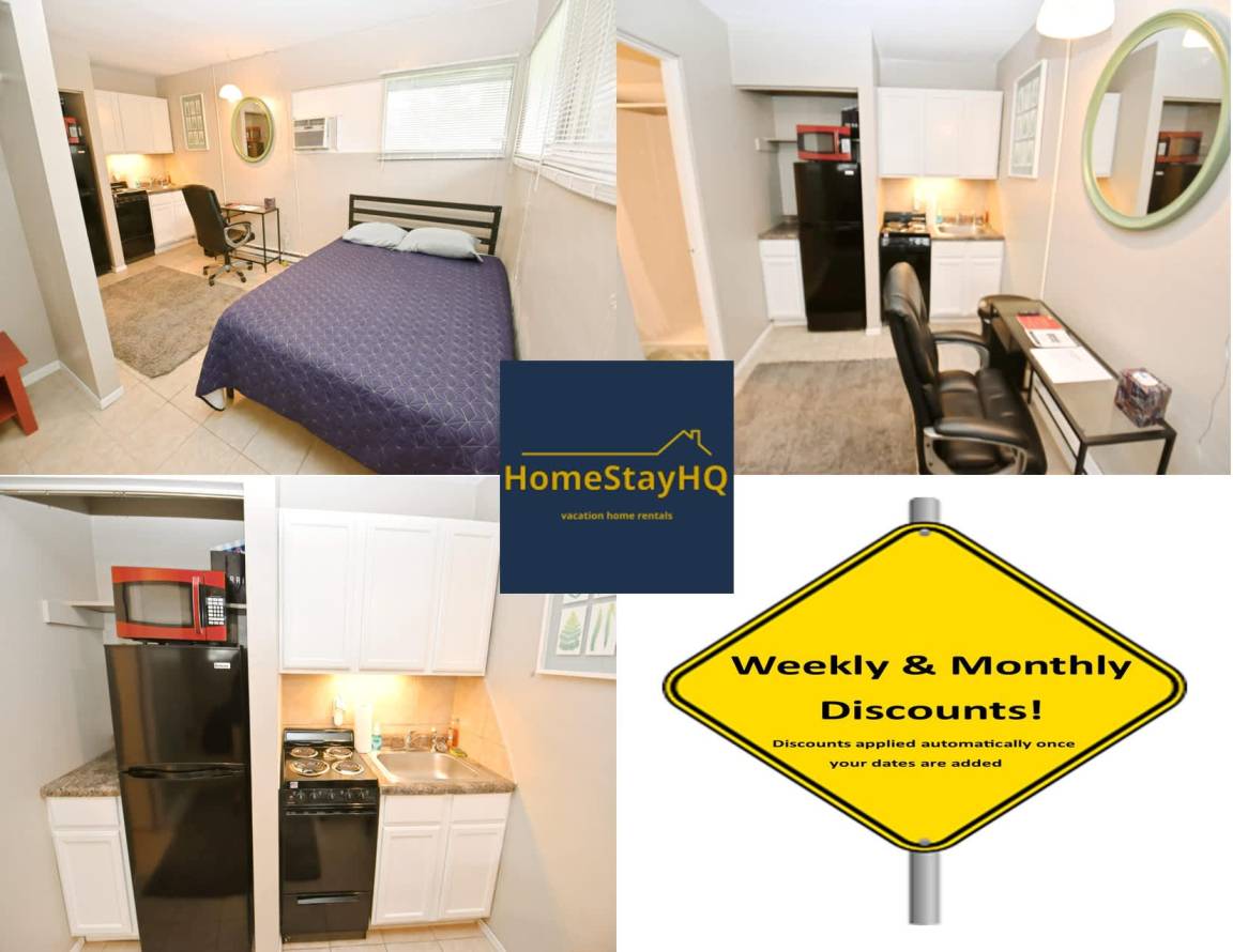 19 M² Studio Flat ∙ 2 Guests - South Bend, IN