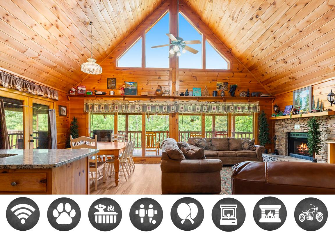 161 M² Cabin ∙ 2 Bedrooms ∙ 8 Guests - Pigeon Forge, TN