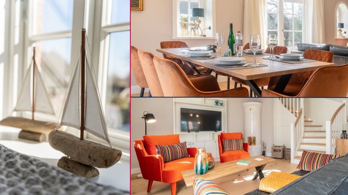 108 M² Ferienhaus ∙ 3 Schlafzimmer ∙ 5 Gäste - Amrum