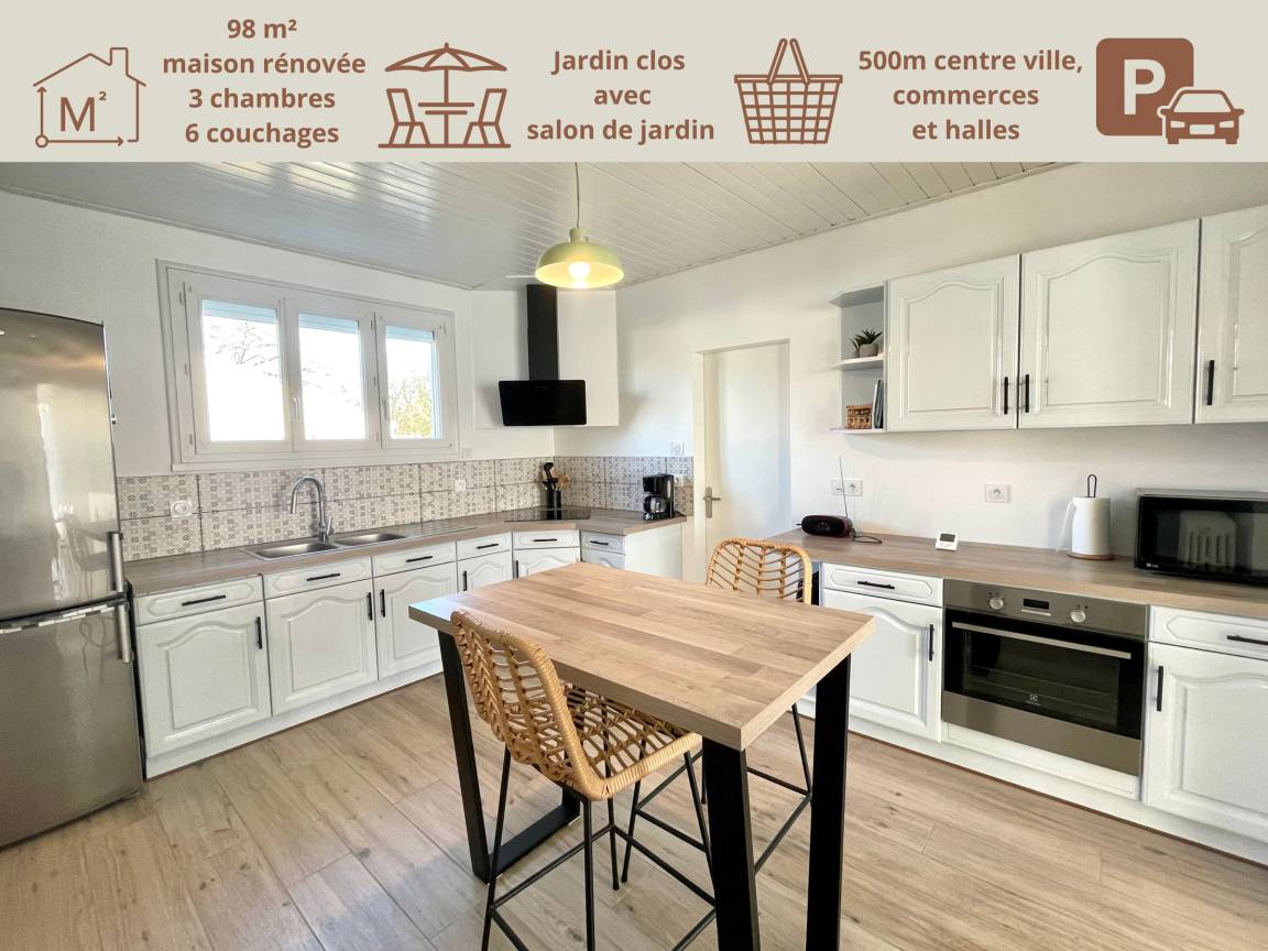 98 M² Ferienhaus ∙ 3 Schlafzimmer ∙ 6 Gäste - Bretignolles-sur-Mer