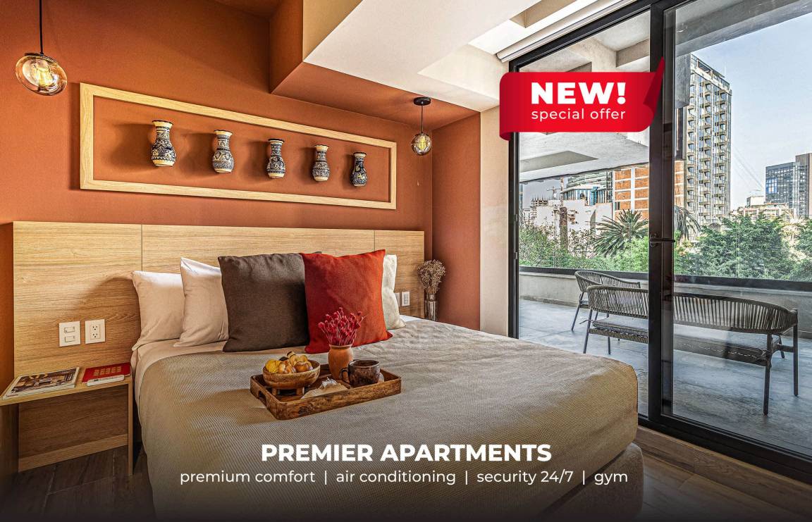 Apartment ∙ 2 Bedrooms ∙ 4 Guests - Mexico City