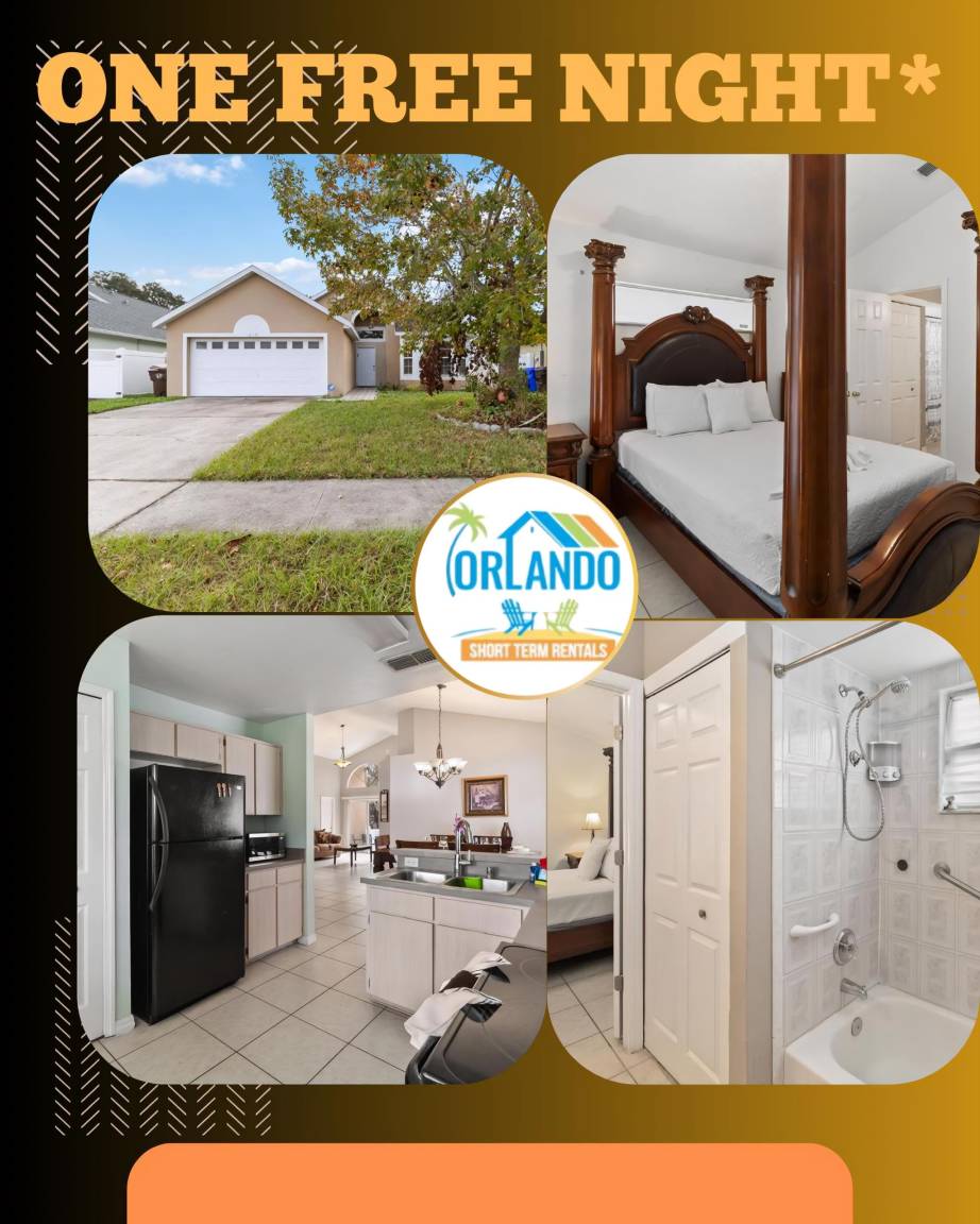 131 M² House ∙ 4 Bedrooms ∙ 6 Guests - St. Cloud, FL