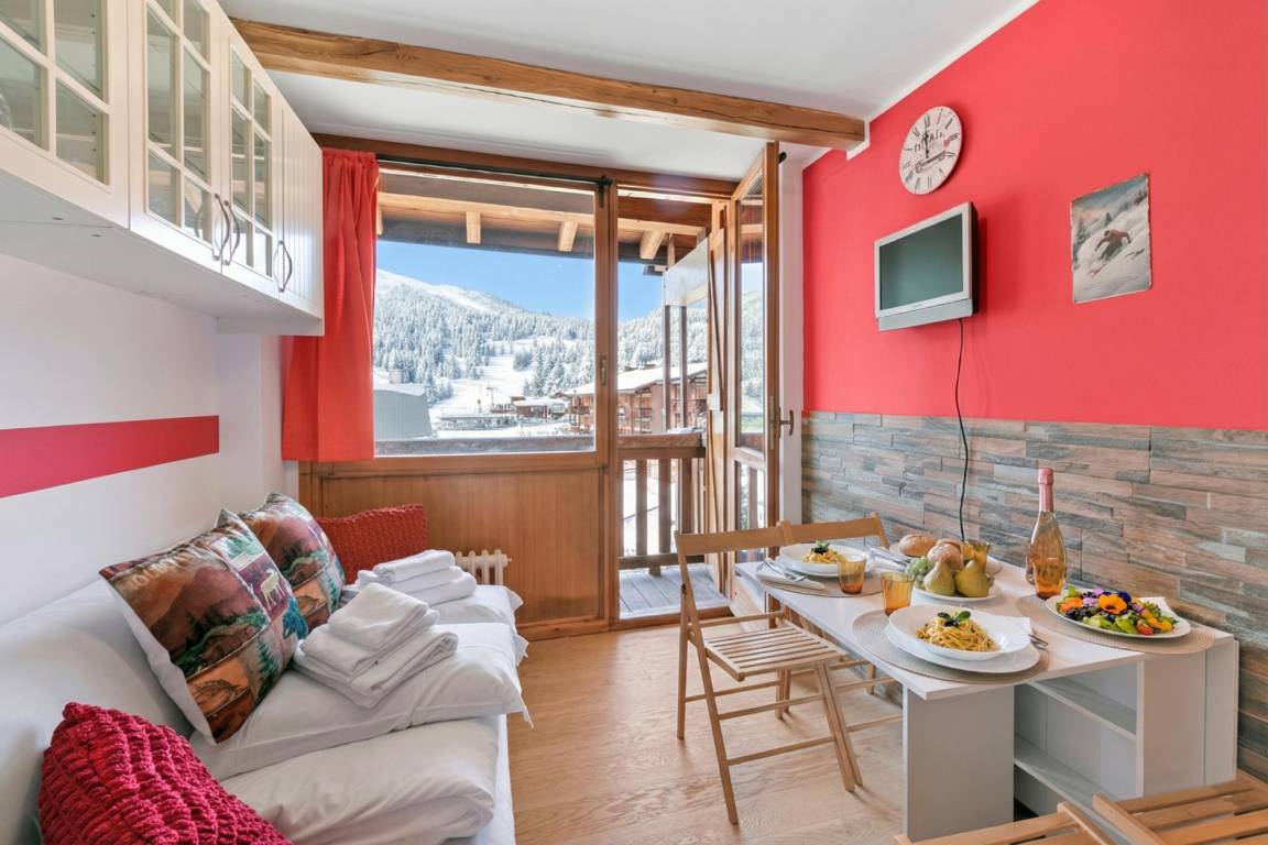 38 M² Studio Flat ∙ 4 Guests - Sestriere