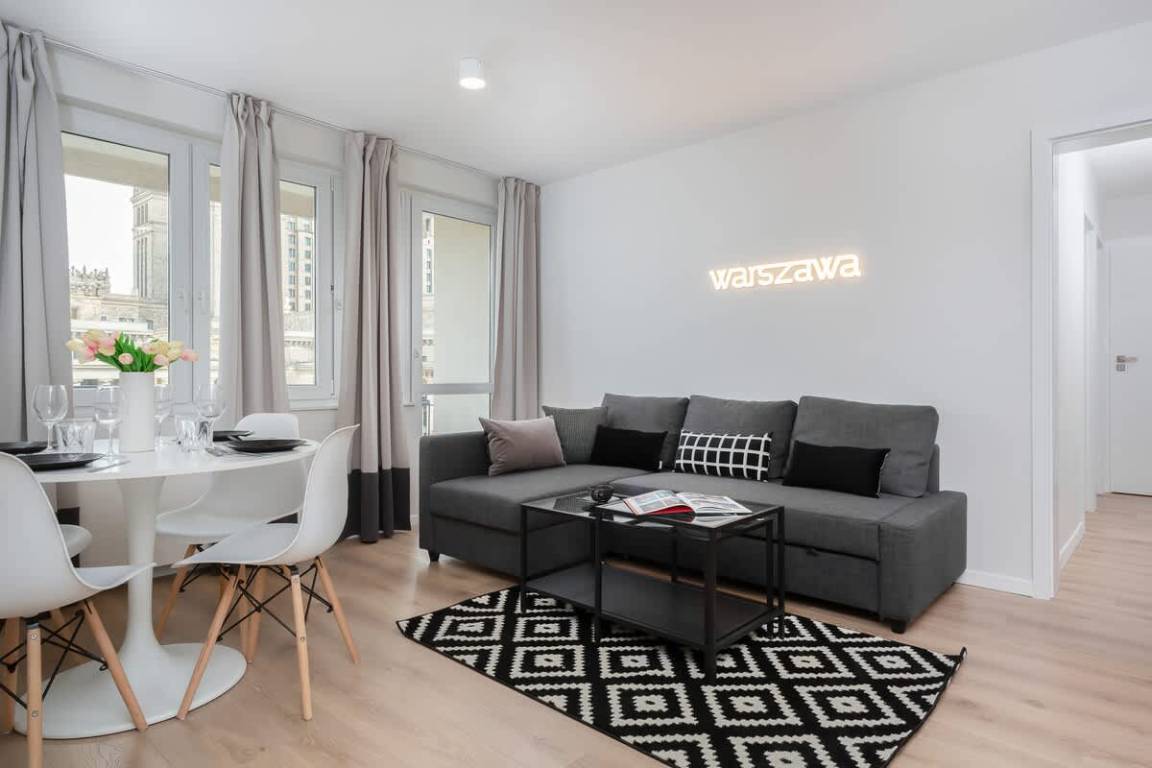 51 M² Apartamento ∙ 2 Quartos ∙ 6 Hóspedes - Varsóvia