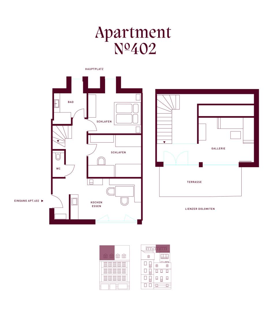 80 M² Ferienwohnung ∙ 2 Schlafzimmer ∙ 5 Gäste - Lienz