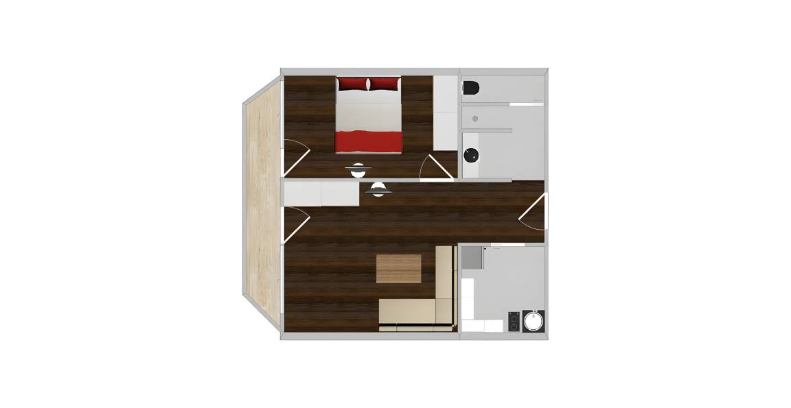 45 M² Appartamento Vacanza ∙ 1 Camera Da Letto ∙ 4 Ospiti - Tirolo