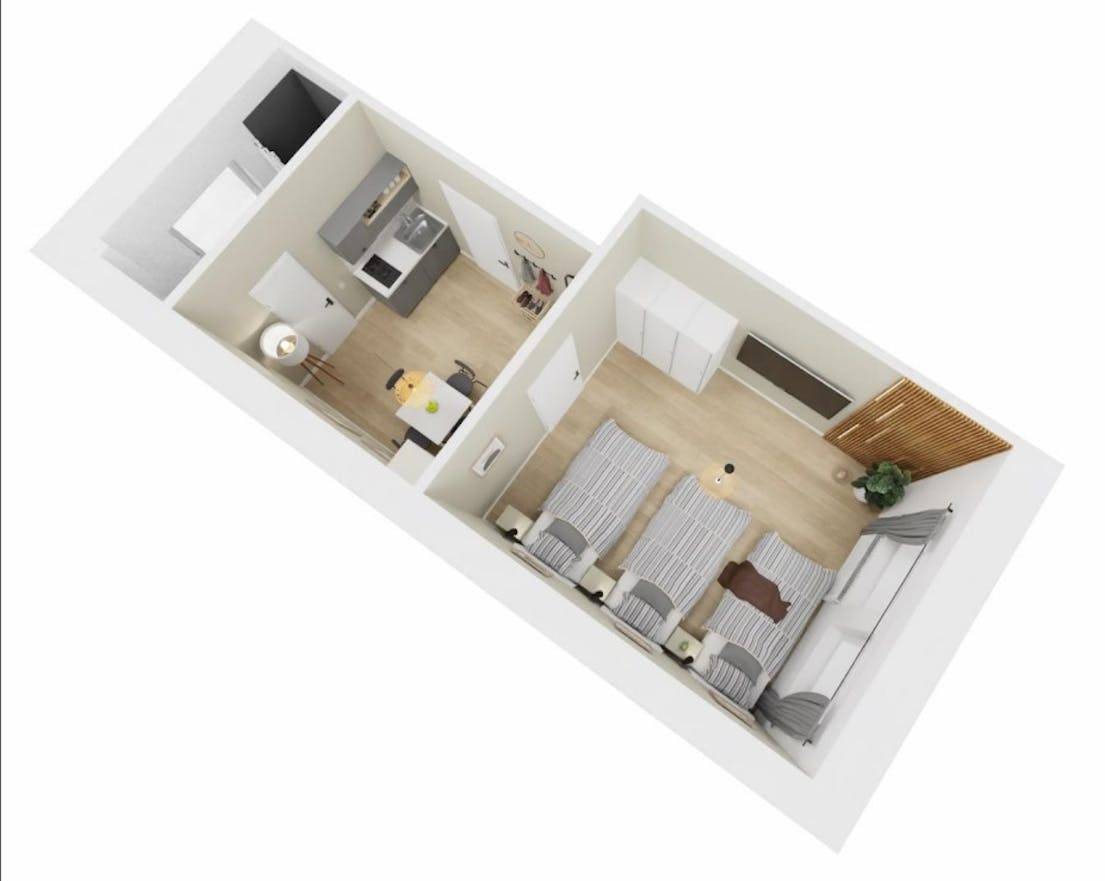 30 M² Apartment ∙ 1 Bedroom ∙ 3 Guests - Essen