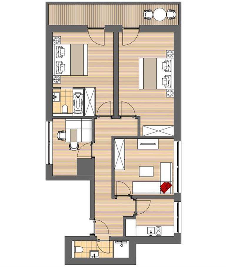 80 M² Apartment ∙ 3 Bedrooms ∙ 6 Guests - Fügen