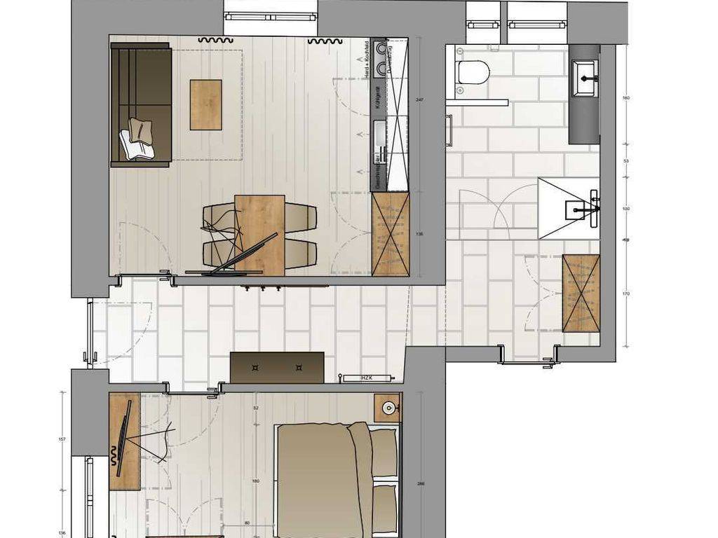 54 M² Ferienwohnung ∙ 1 Schlafzimmer ∙ 4 Gäste - Samnaun
