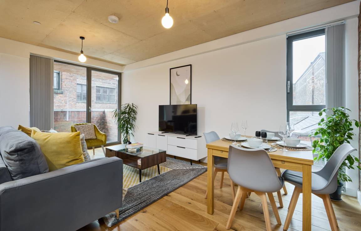 63 M² Apartment ∙ 2 Bedrooms ∙ 4 Guests - Piccadilly Station - Manchester
