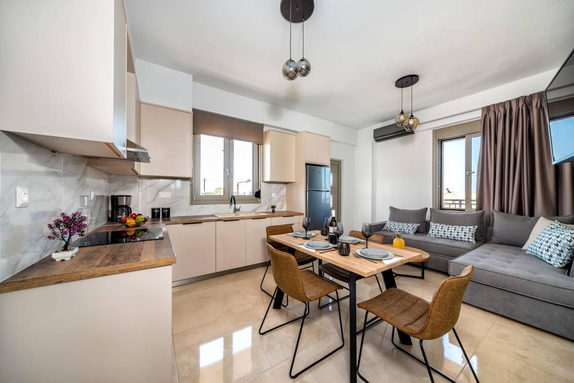 40 M² Ferienwohnung ∙ 1 Schlafzimmer ∙ 4 Gäste - Chersonisos