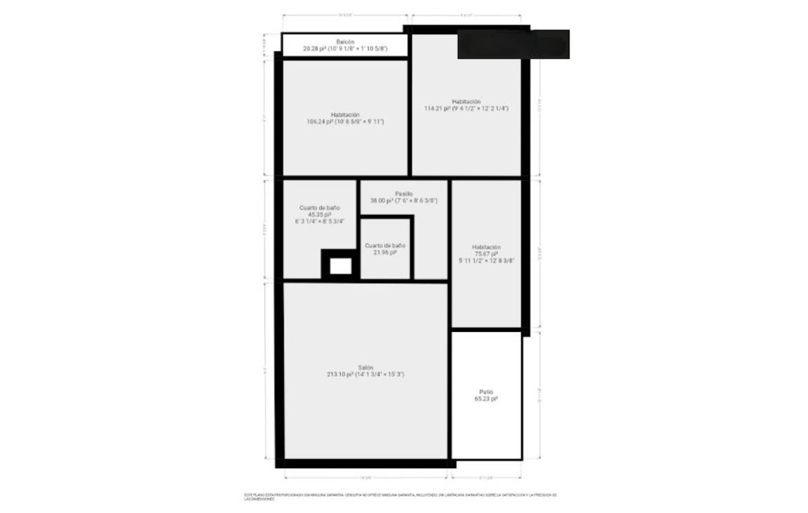 70 M² Apartamento ∙ 3 Habitaciones ∙ 5 Huéspedes - Valencia