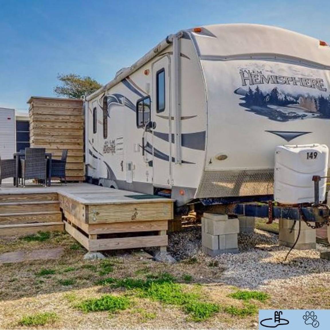 Casa ∙ 1 Habitación ∙ 5 Huéspedes - North Topsail Beach, NC