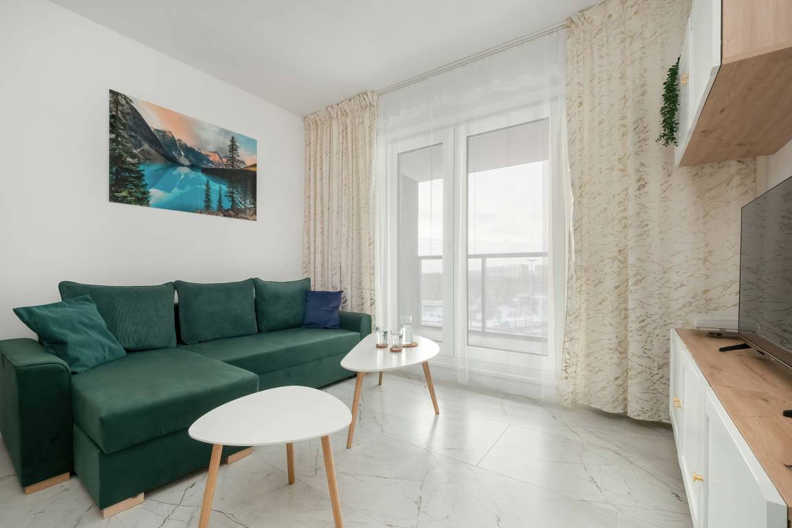 41 M² Apartamento ∙ 1 Habitación ∙ 4 Huéspedes - Łódź