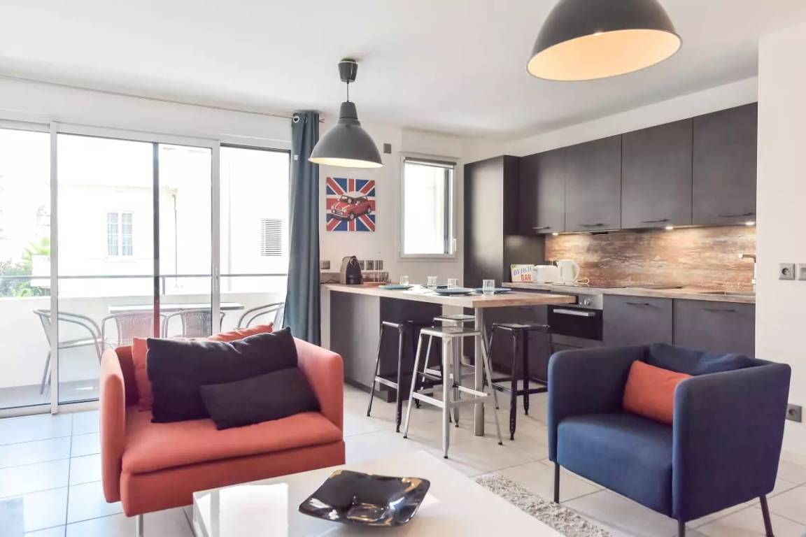 65 M² Appartement ∙ 2 Chambres ∙ 4 Personnes - Marineland - Antibes