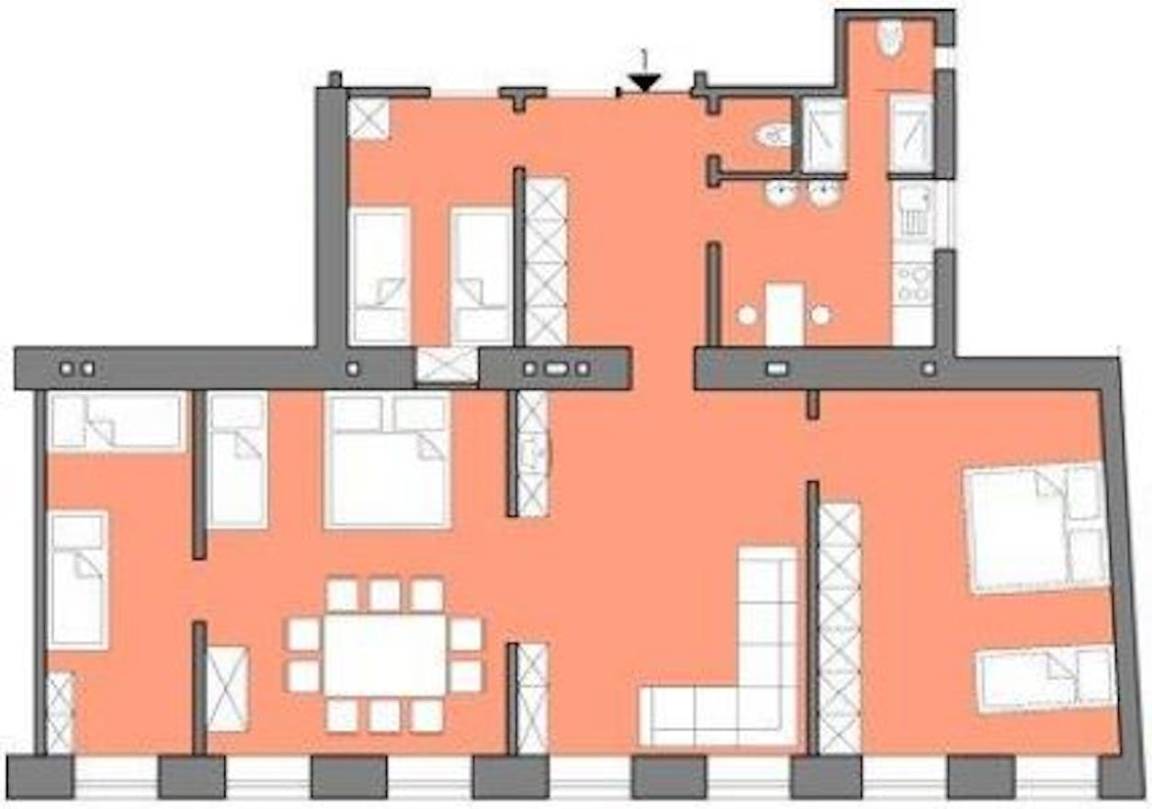 105 M² Apartamento ∙ 4 Quartos ∙ 10 Hóspedes - Viena