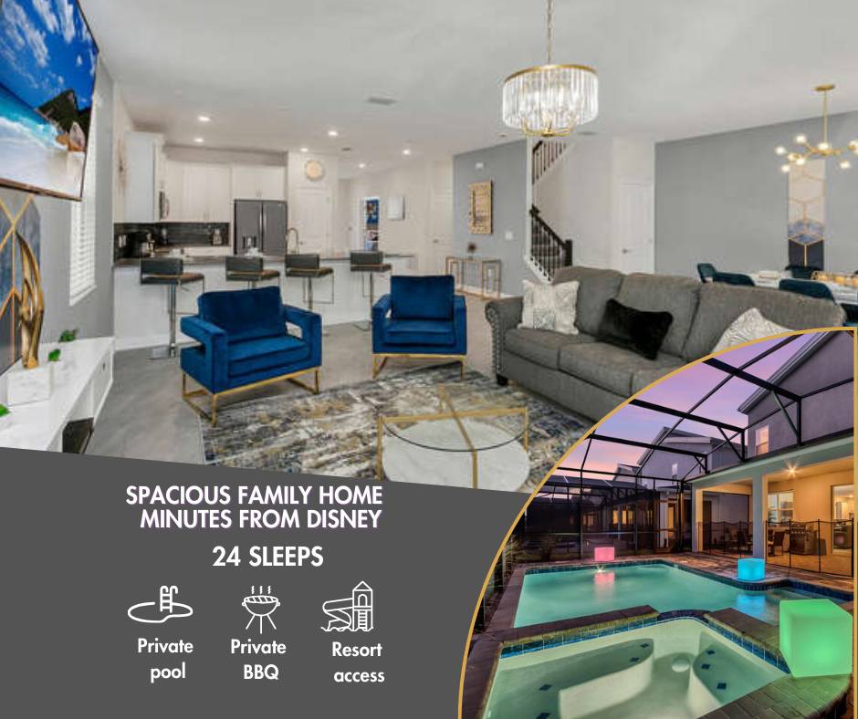 399 M² Casa ∙ 9 Habitaciones ∙ 24 Huéspedes - Kissimmee, FL