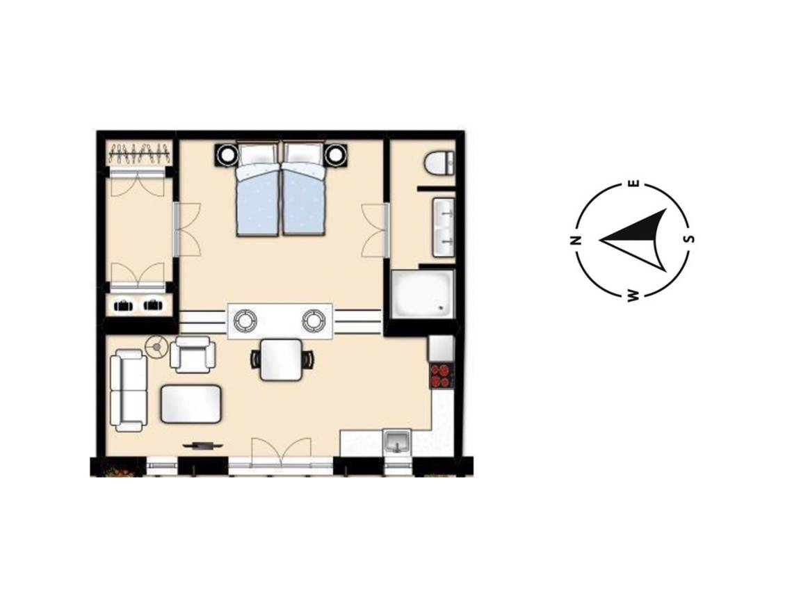 50 M² Appartement ∙ 1 Chambre ∙ 2 Personnes - Montbrun-les-Bains