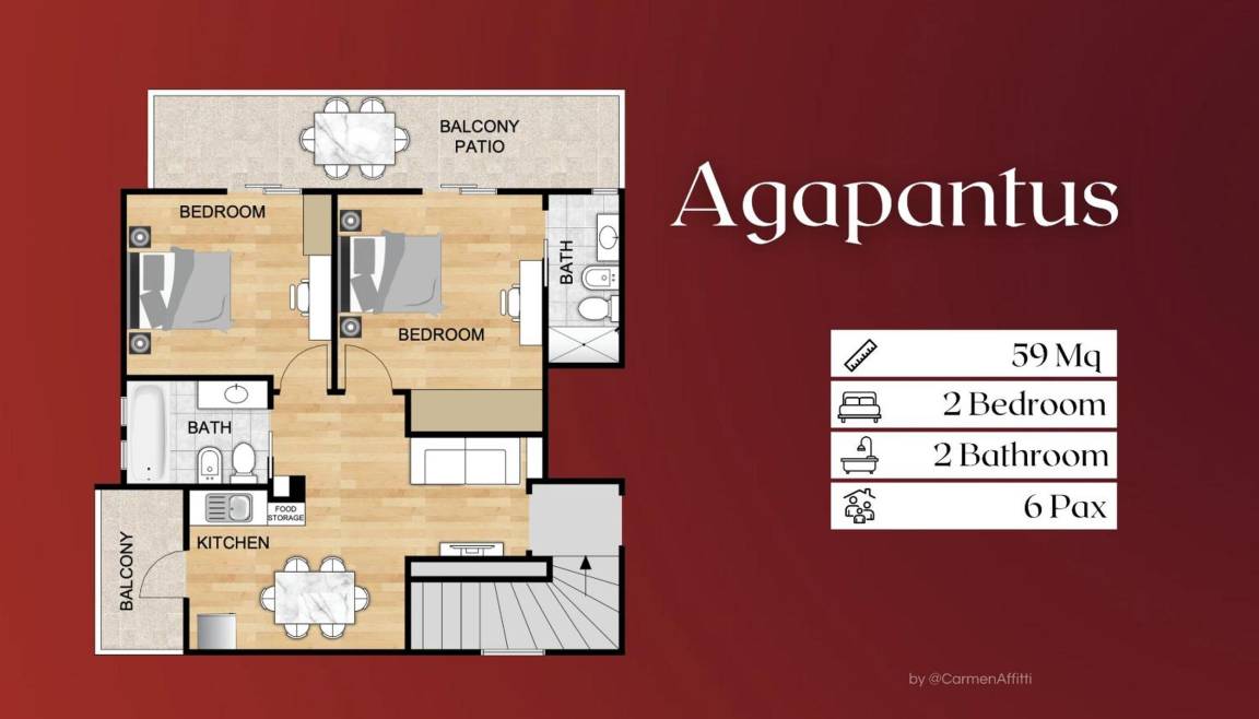 60 M² Apartment ∙ 2 Bedrooms ∙ 8 Guests - Bari