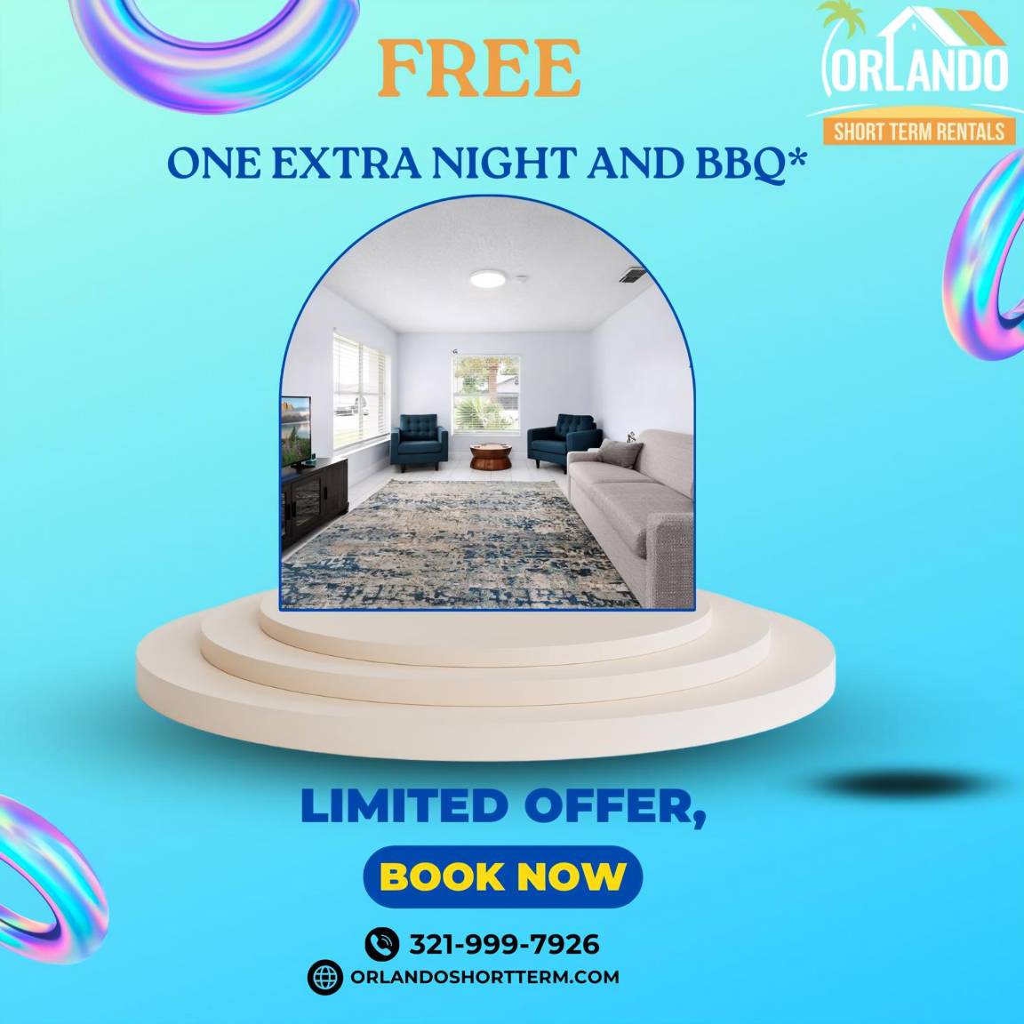 177 M² House ∙ 5 Bedrooms ∙ 10 Guests - Haines City, FL