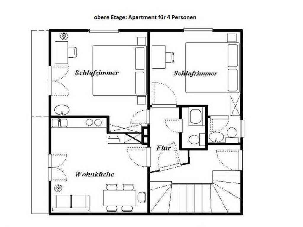 53 M² Apartment ∙ 2 Bedrooms ∙ 4 Guests - Weissensee