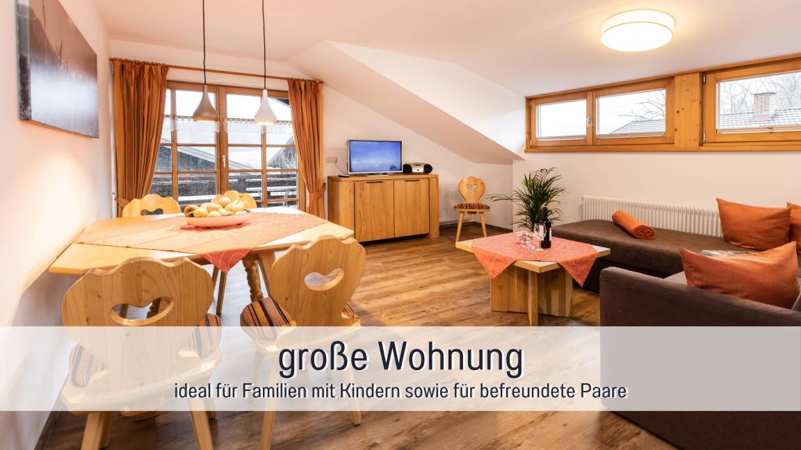 80 M² Ferienwohnung ∙ 2 Schlafzimmer ∙ 5 Gäste - Obermaiselstein