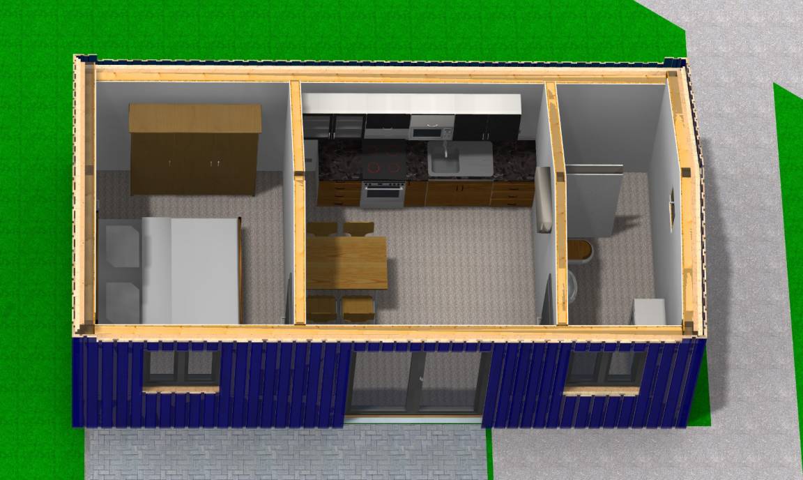 30 M² Ferienhaus ∙ 1 Schlafzimmer ∙ 4 Gäste - Bodensee