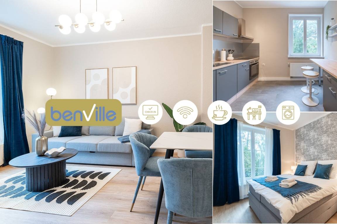 54 M² Appartement ∙ 1 Slaapkamer ∙ 5 Gasten - Pirna