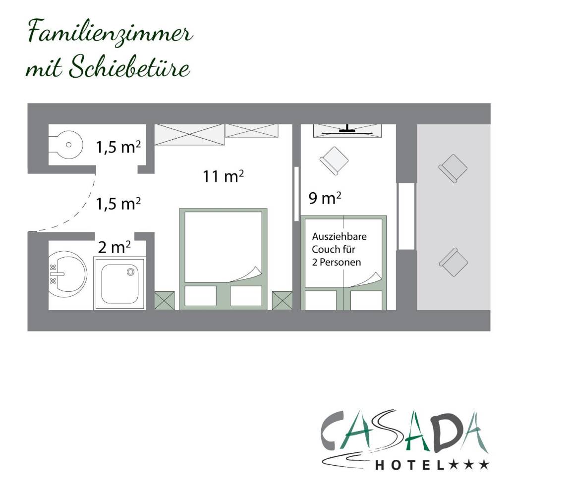 25 M² Hotel ∙ 1 Bedroom ∙ 4 Guests - Galtür