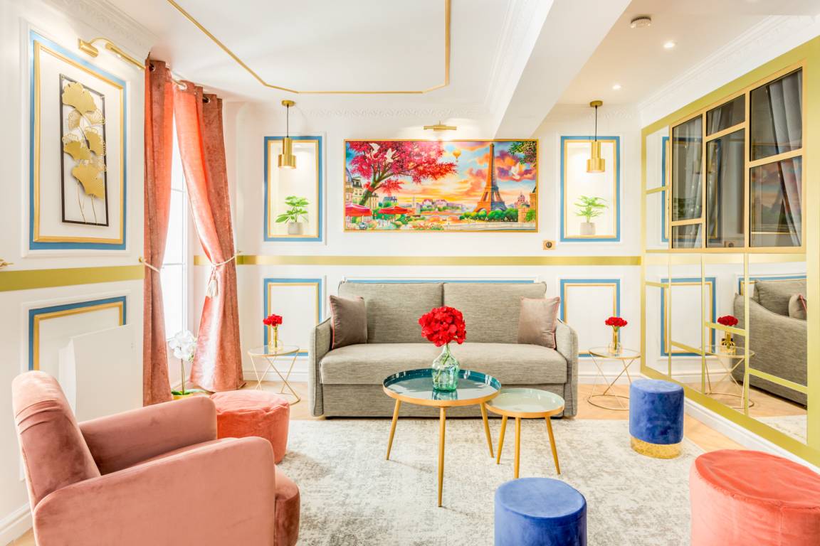 98 M² Apartamento ∙ 4 Quartos ∙ 10 Hóspedes - Paris