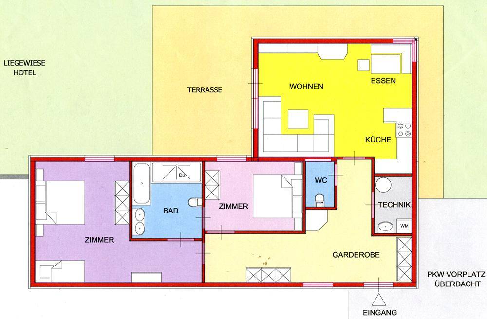 98 M² Ferienhaus ∙ 2 Schlafzimmer ∙ 6 Gäste - Kühtai