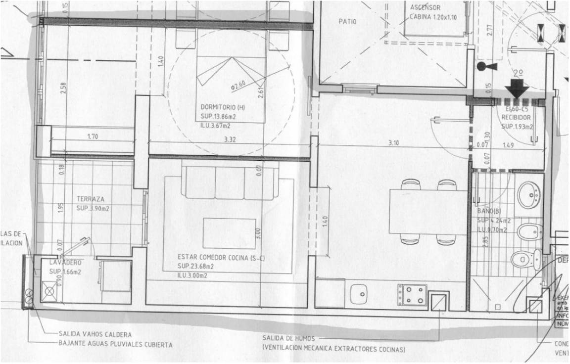 62 M² Apartamento ∙ 1 Quarto ∙ 2 Hóspedes - Sant Cugat del Vallès
