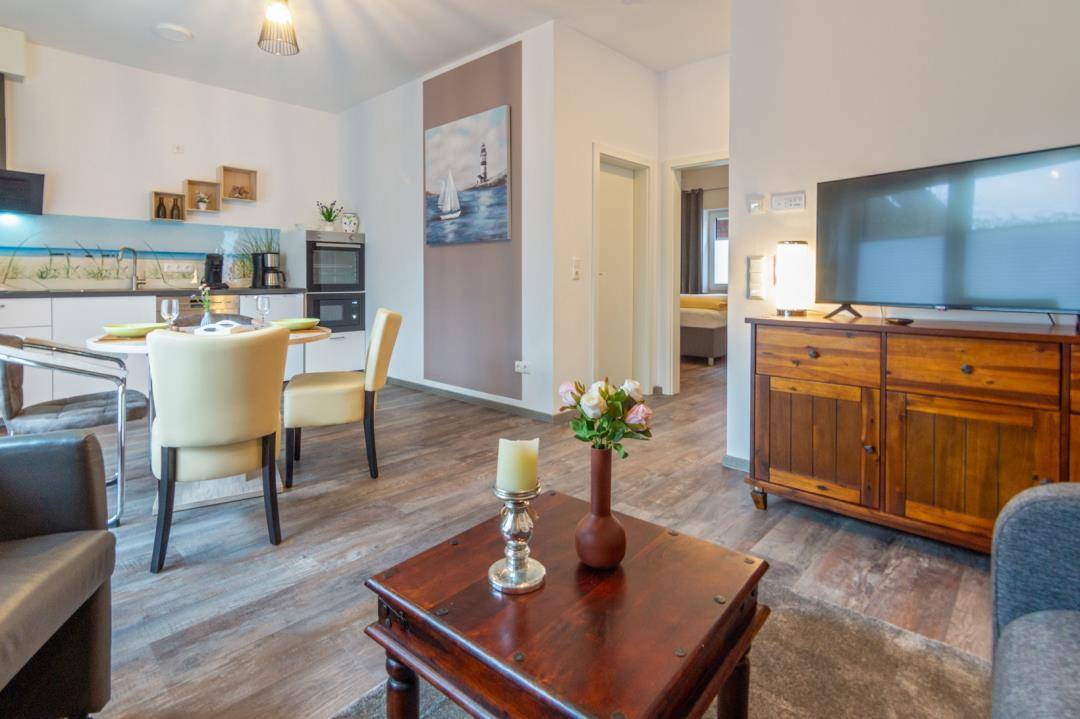 50 M² Ferienwohnung ∙ 1 Schlafzimmer ∙ 2 Gäste - Norddeich