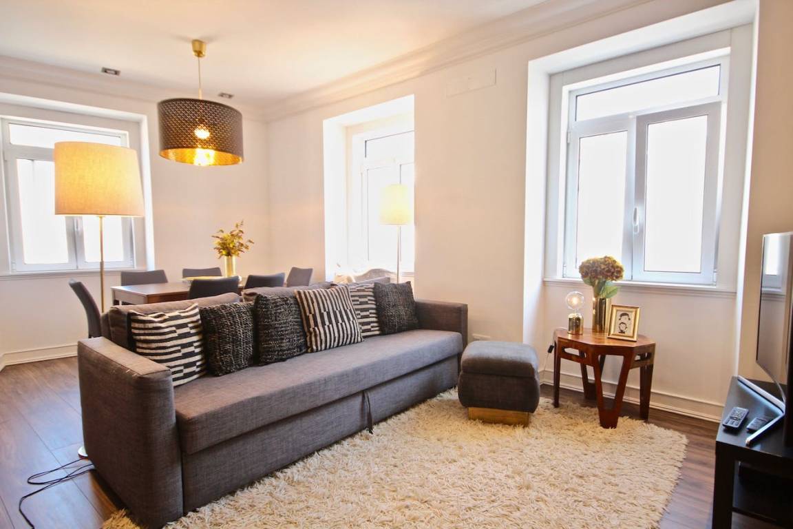 90 M² Apartamento ∙ 3 Habitaciones ∙ 5 Huéspedes - Lisboa