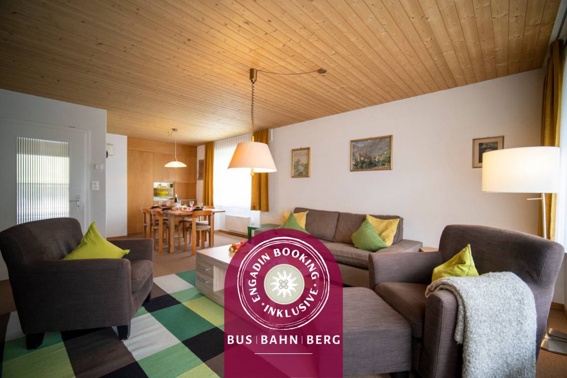 80 M² Ferienwohnung ∙ 3 Schlafzimmer ∙ 6 Gäste - Scuol